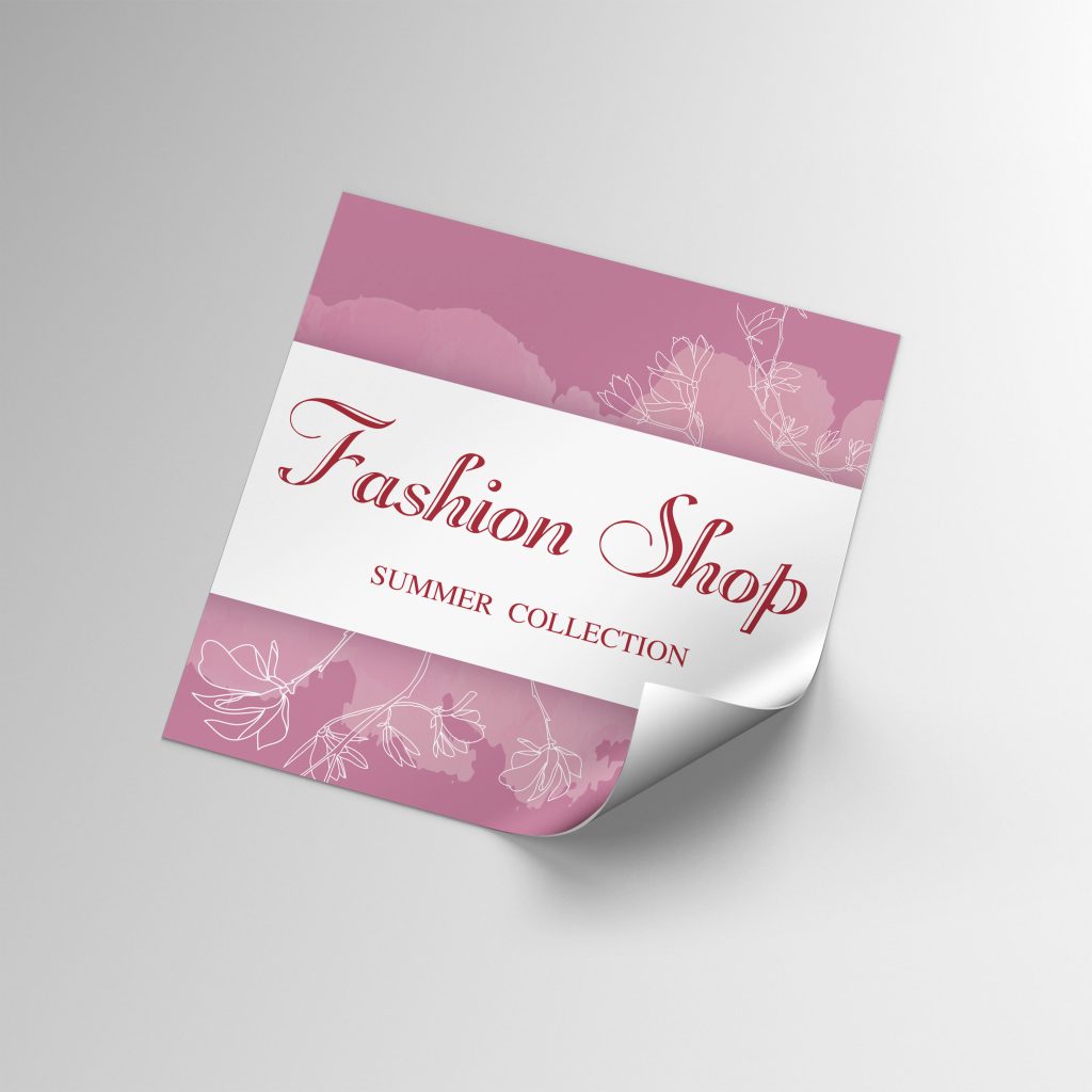 Opaque Square Stickers - Print Custom Label and Stickers